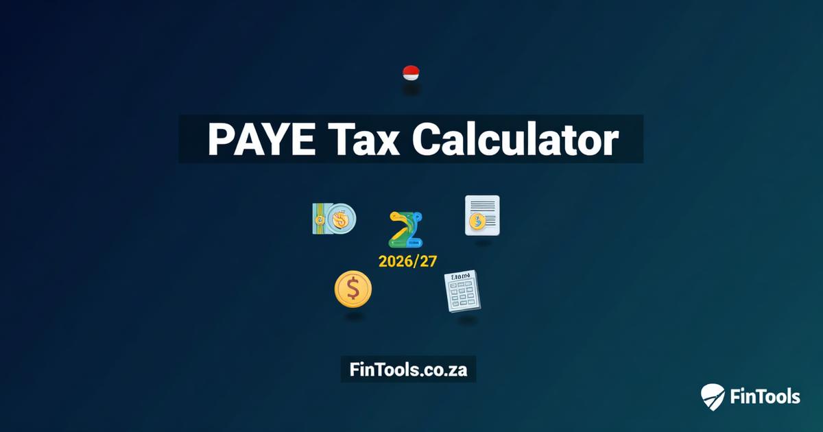 SARS Tax Tables 2026/27 — Brackets, Rebates & Calculator | FinTools